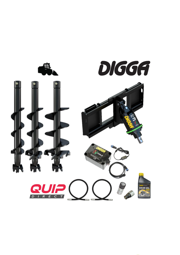 PD3 Auger Drive Side Shift Frame 150mm 250mm 350mm Dedicated Rock Auger ...
